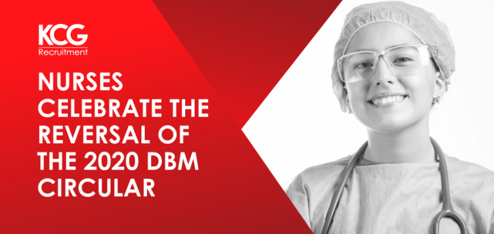 Nurses Celebrate the Reversal of 2020 DBM Circular