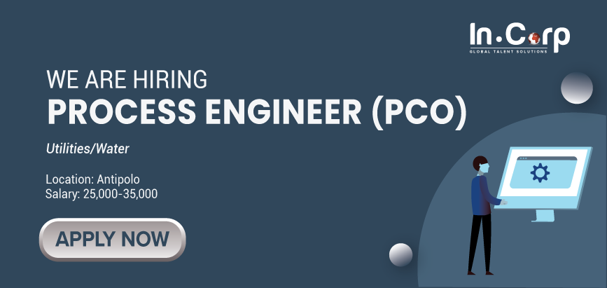 For Hire: Process Engineer for a company in Antipolo